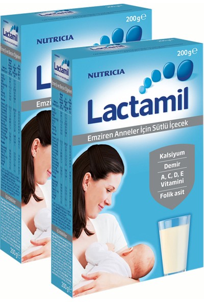 Lactamil Emziren Anneler İçin Sütlü İçecek 200 gr x 2 Adet Lactamil Emziren Anneler İçin Sütlü İçecek 200 gr x 2 Adet