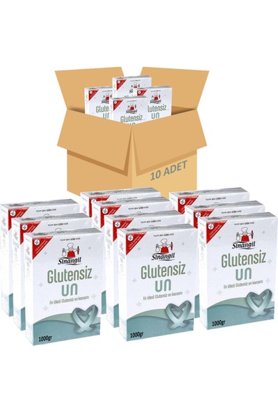 Sinangil Glutensiz Un 10x1000gr 10'lu Koli Sinangil Glutensiz Un 10x1000gr 10'lu Koli