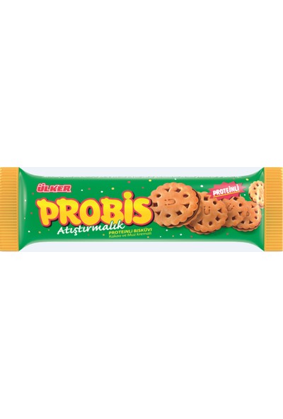 Ülker Probis Atıştırmalık Sandviç Bisküvi 73 gr x 18 ADET Ülker Probis Atıştırmalık Sandviç Bisküvi 73 gr x 18 ADET