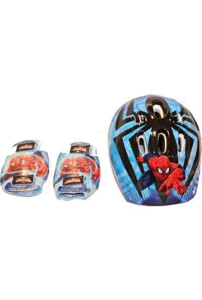 Spıderman Ayarlanabilir Kask Dizlik Seti Spıderman Ayarlanabilir Kask Dizlik Seti