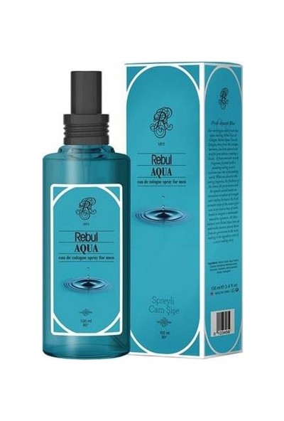 Rebul 100Ml Aqua Spreyli Cam Şişe Kolonya