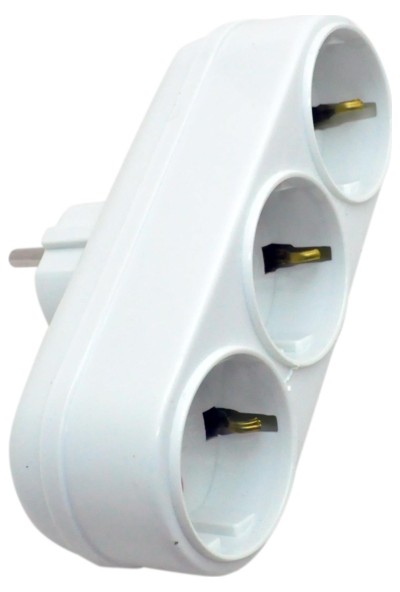 Ay-Ka Üçlü (3Lü) Golyat Topraklı Fişli Priz I Tip