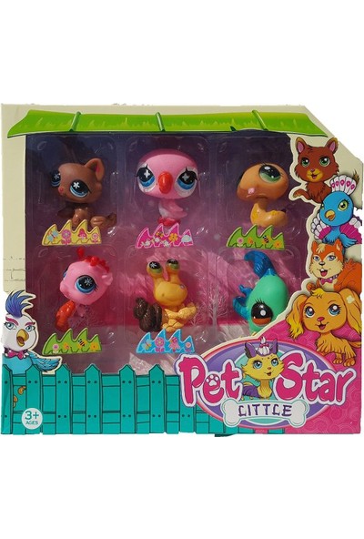 Pet Star Neşeli Minişler 6'lı Miniş Ailesi Oyuncak Pet Star Little Minişler Pembe Kuşlu Model Set Pet Star Neşeli Minişler 6'lı Miniş Ailesi Oyuncak Pet Star Little Minişler Pembe Kuşlu Model Set
