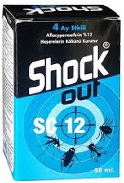 Shock Out Sc .Karasinek, Sivrisinek, Hamamböceği, Karınca, Bit, Pire Shock Out Sc .Karasinek, Sivrisinek, Hamamböceği, Karınca, Bit, Pire