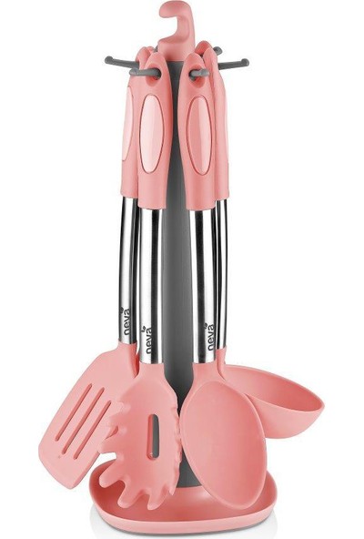Neva N2357 Pembe Sweet 7'li Kepçe Seti Neva N2357 Pembe Sweet 7'li Kepçe Seti