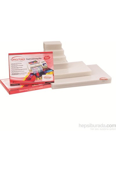 Office Force 125 Mic. KKE (65x95) Parlak Laminasyon Poşeti 100’lü
