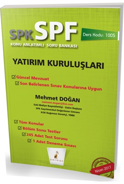 SPK - SPF Yatırım Kuruluşları Konu Anlatımlı Soru Bankası 1005