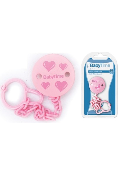 Bebe Time Desenli Emzik Askısı Bebe Time Desenli Emzik Askısı