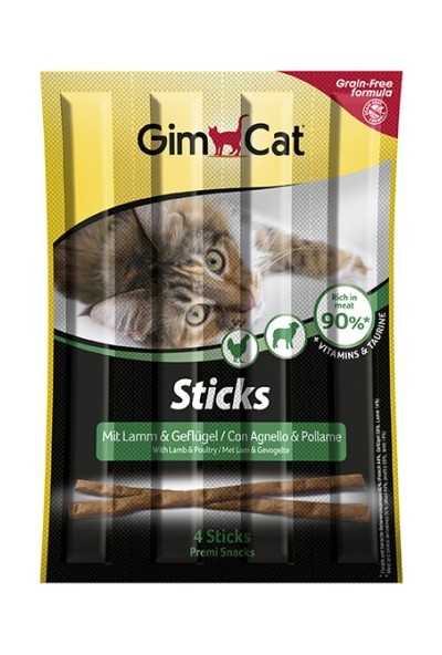 Gımcat Stıcks Kuzu Etli Tavuklu Tahılsız Çubuk 20G Gımcat Stıcks Kuzu Etli Tavuklu Tahılsız Çubuk 20G