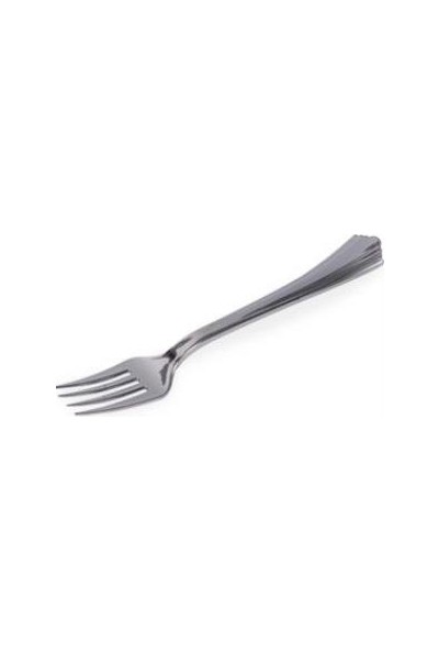 Partioutlet Gümüş Renk Plastik Çatal 18 Li Partioutlet Gümüş Renk Plastik Çatal 18 Li