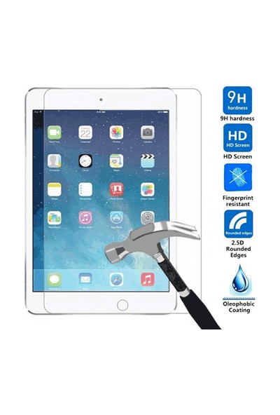 Ebrar Glass Shop iPad Air 2 Kırılmaz Cam Ekran Koruyucu