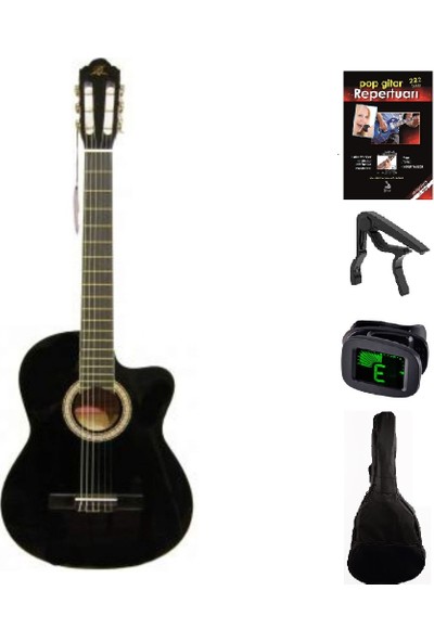 Barcelona Lc 3900 Cbk Cutaway Klasik Gitar Seti (Gitar-Kılıf-Kapo-Gitar Metodu-Akort Cihazı-Pena) Barcelona Lc 3900 Cbk Cutaway Klasik Gitar Seti (Gitar-Kılıf-Kapo-Gitar Metodu-Akort Cihazı-Pena)