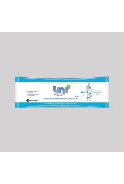 Unimed Antibakteriyel Perine Vücut Temizleme Mendili 50'li 36'lı Paket Unimed Antibakteriyel Perine Vücut Temizleme Mendili 50'li 36'lı Paket