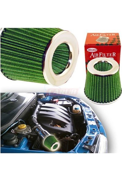 Nettedarikcisi Hava Filtresi Tuning 2 Aparatlı Krom Yeşil Nettedarikcisi Hava Filtresi Tuning 2 Aparatlı Krom Yeşil