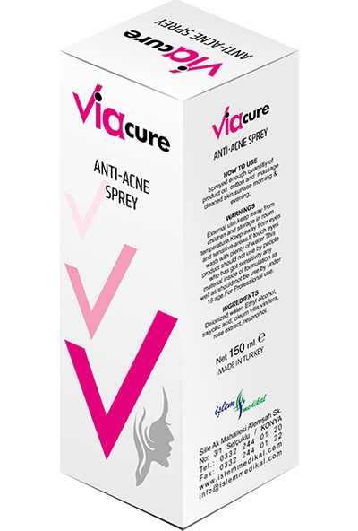 Viacure Anti Acne Sprey 150 ml Viacure Anti Acne Sprey 150 ml