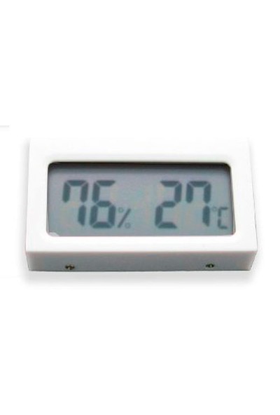 Aek-Tech Dijital Nem Ölçer Termometre (Beyaz) Aek-Tech Dijital Nem Ölçer Termometre (Beyaz)
