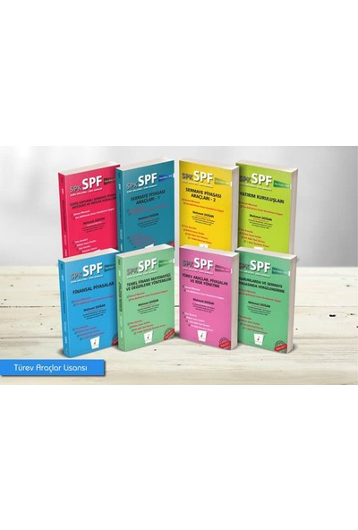 SPK - SPF Türev Araçlar Lisansı (8 Kitap) SPK - SPF Türev Araçlar Lisansı (8 Kitap)