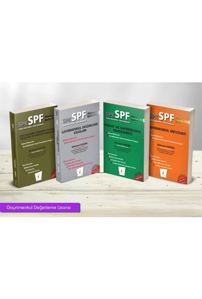 SPK - SPF Gayrimenkul Değerleme Lisansı (4 Kitap) SPK - SPF Gayrimenkul Değerleme Lisansı (4 Kitap)
