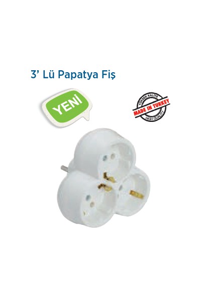 Klaus 3'Lü Papatya Fiş Klaus 3'Lü Papatya Fiş