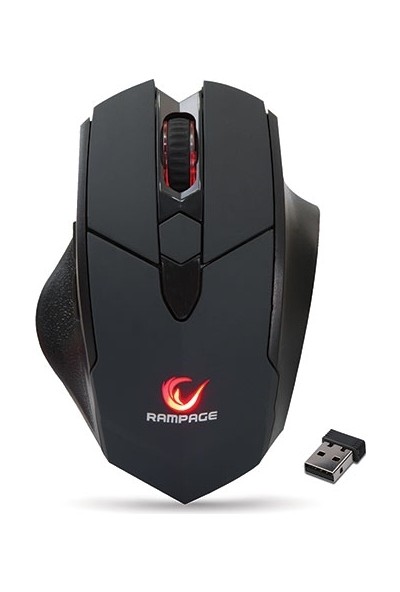 Rampage SMX-R12 Hawker Siyah 4800Dpi Oyuncu Kablosuz Mouse Rampage SMX-R12 Hawker Siyah 4800Dpi Oyuncu Kablosuz Mouse