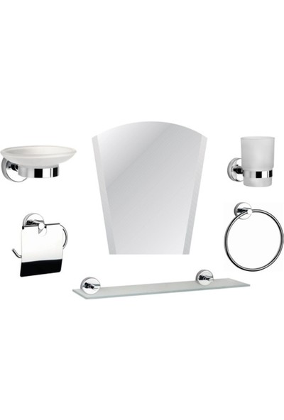 Mine Ayna Seti Kutulu (Uzun Havluluk) Krom