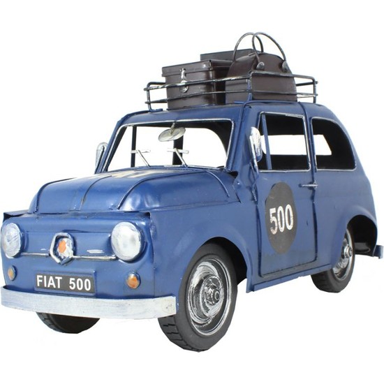 T-Bek 1950 Model 500 Eskitilmiş Metal Araba Mavi Gt-066 Fiyatı