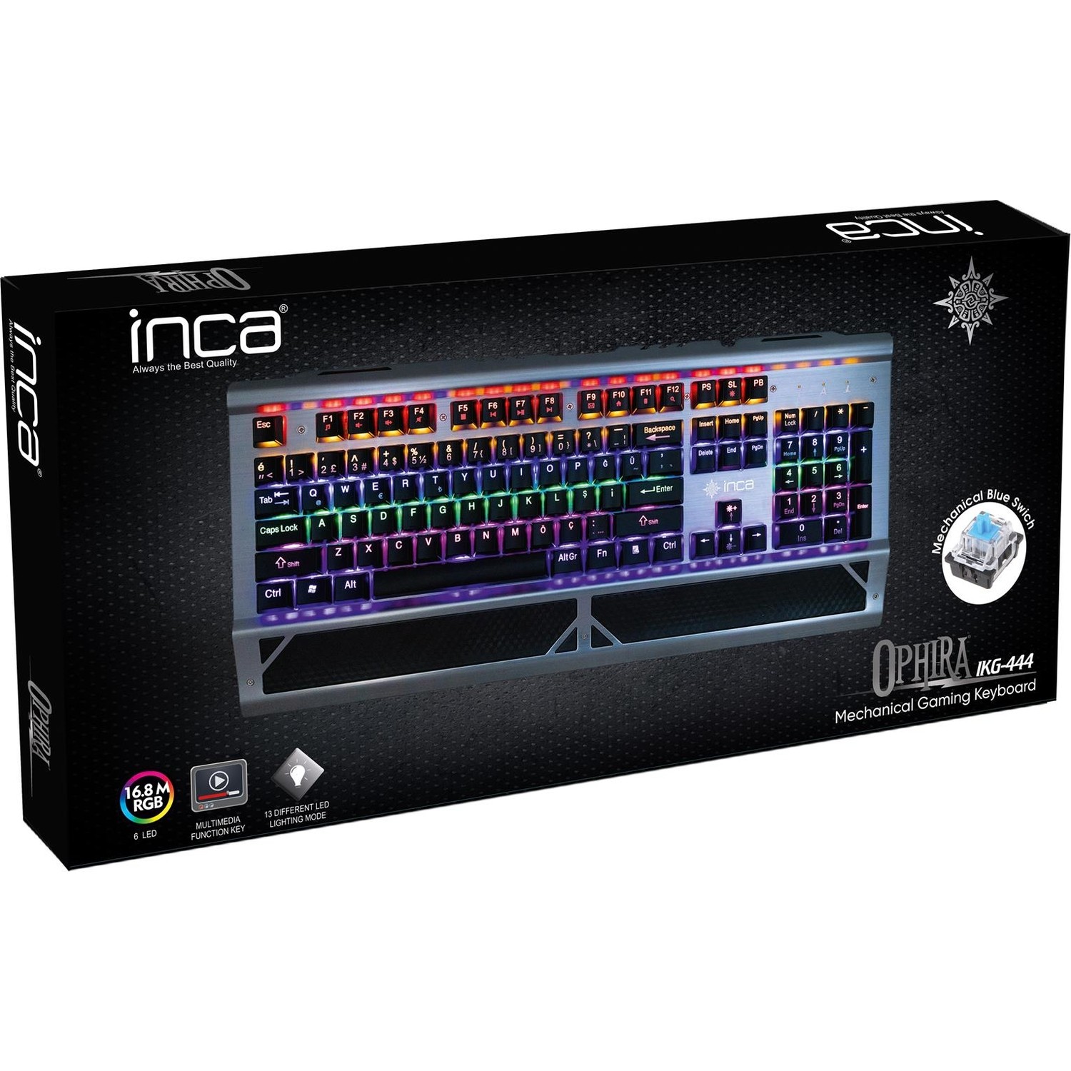 Inca IKG-444 Ophira RGB Mekanik Gamig Keyboard Fiyatı