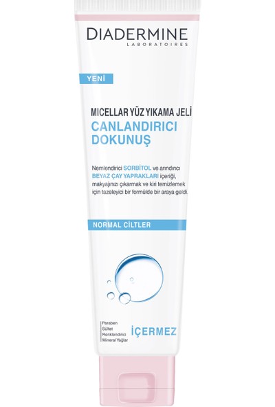 Diadermine Micellar Yüz Yıkama Jeli Canlandırıcı Dokunuş 150 Ml Diadermine Micellar Yüz Yıkama Jeli Canlandırıcı Dokunuş 150 Ml