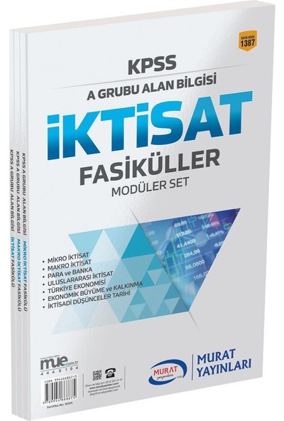 Murat 2018 Kpss A Grubu İktisat Fasiküller Modüler Set