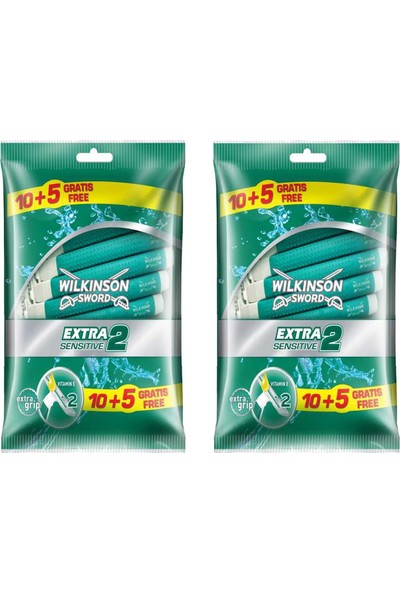 Wilkinson Sword Extra 2 Sensitive 10+5 x 2 Paket Wilkinson Sword Extra 2 Sensitive 10+5 x 2 Paket