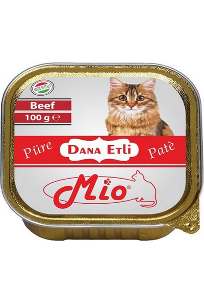 Mio Dana Etli Püre Kedi Konservesi 100 g 12 Adet