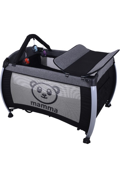 Mamma Hippo Alüminyum Park Yatak Beşik Mamma Hippo Alüminyum Park Yatak Beşik