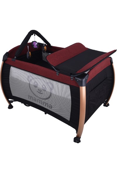 Mamma Armadillo Gold Alüminyum Park Yatak Beşik ( 70X110 cm Sünger Yatak Hediyeli )