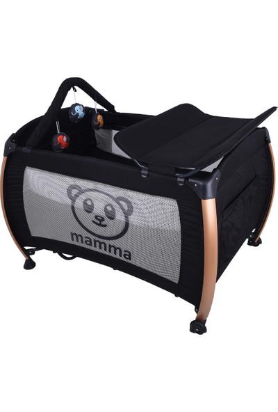 Mamma Armadillo Gold Alüminyum Park Yatak Beşik ( 70X110 cm Sünger Yatak Hediyeli )