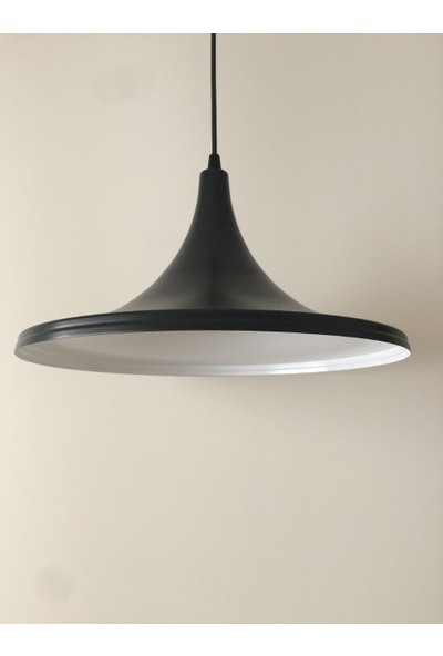 Mylight Metal Sarkıt Avize 35CM En Siyah Içi Beyaz