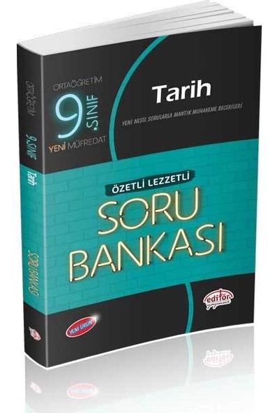 Editör Yayınları 9. Sınıf Tarih Özetli Lezzetli Soru Bankası Editör Yayınları 9. Sınıf Tarih Özetli Lezzetli Soru Bankası