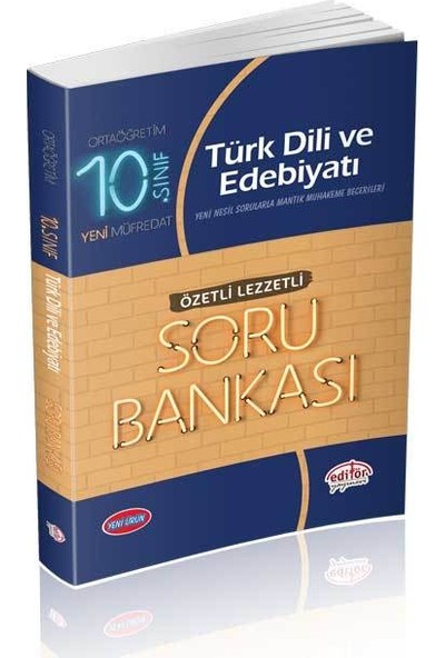 Editör Yayınları 10. Sınıf Türk Dili ve Edebiyatı Özetli Lezzetli Soru Bankası
