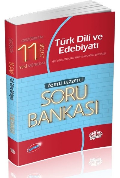 Editör Yayınları 11. Sınıf Türk Dili ve Edebiyatı Özetli Lezzetli Soru Bankası Editör Yayınları 11. Sınıf Türk Dili ve Edebiyatı Özetli Lezzetli Soru Bankası