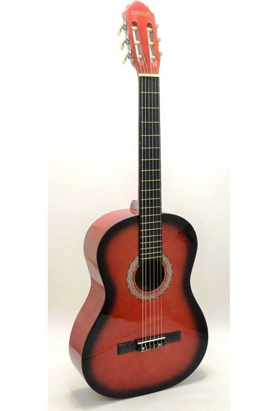 Gonzales Başlangıç Öğrenci Gitarı Gonzales M931-Rb Klasik Gitar Kırmızı Kılı-Pena- Gonzales Başlangıç Öğrenci Gitarı Gonzales M931-Rb Klasik Gitar Kırmızı Kılı-Pena-