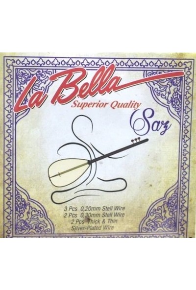 La Bella Strings Lbh-20 0,20 Uzun Sap Bağlama Teli Takım La Bella Strings Lbh-20 0,20 Uzun Sap Bağlama Teli Takım