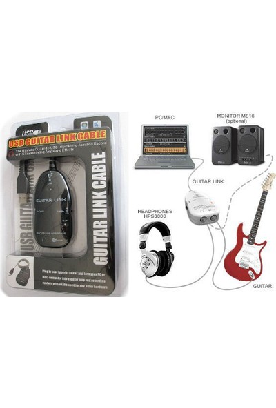 D-Cable Usb Gitar Guitar Link Kablosu