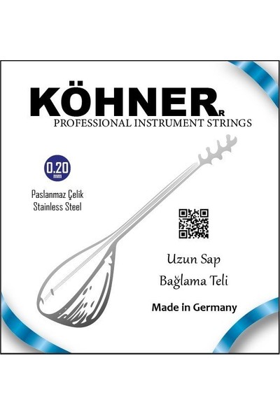 Köhner Köhner Saz Teli 020 Uzun Sap Bağlama Teli Köhner Köhner Saz Teli 020 Uzun Sap Bağlama Teli