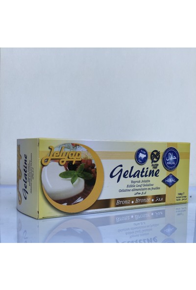 150 Yaprak Jelyap Yaprak Jelatin 500 G, Bronze (300 Yaprak/kg)
