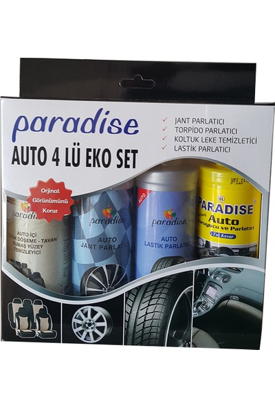 Paradise Lastik Parlatıcı 4 Lü Set 250 Ml * 4