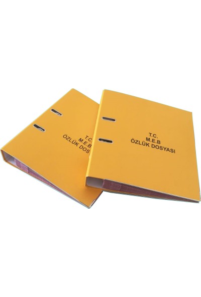 Turuncu Öğretmen Özlük Dosyası 1 Ad Klasör + 8 Ad Karton Dosya