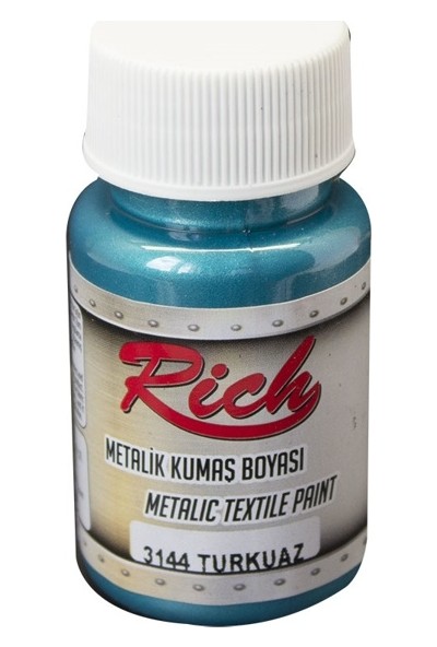 Rich Metalik Kumaş Boyası 50 Cc. 3144 Turkuaz