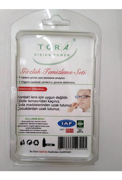 Tora Vision Power Gözlük Temizleme Seti Tora Vision Power Gözlük Temizleme Seti