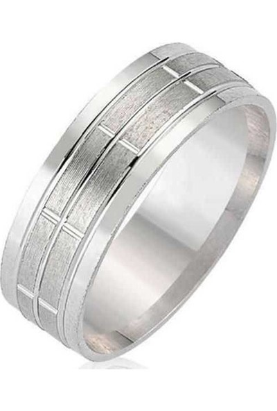 Takı Dükkanı Sade Mat Gümüş Alyans Yüzük wr49-1 Takı Dükkanı Sade Mat Gümüş Alyans Yüzük wr49-1