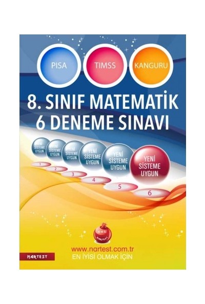 Nartest Yayınevi 8. Sınıf Lgs Matematik 6 Deneme Sınavı