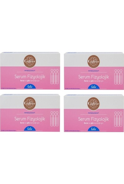 Gifrer Serum Fizyolojik 5 ml 20 Flakon 4 Adet Gifrer Serum Fizyolojik 5 ml 20 Flakon 4 Adet